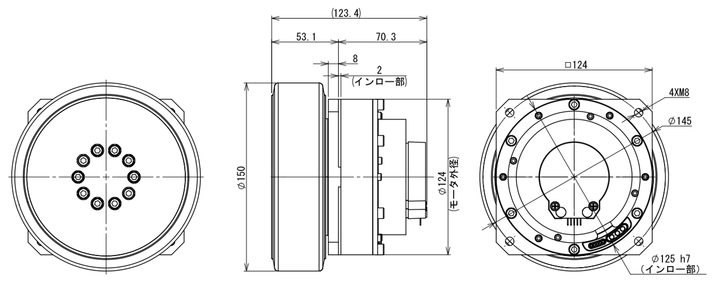 薄型電動ホイール AWDシリーズ（Φ150）（開発中）｜『ASPINA薄型電動ホイール』